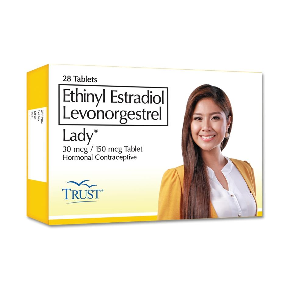 Buy Lady ethinyl estradiol / levonorgestrel 30mcg / 150mcg tablet 28's online with MedsGo. Price ...